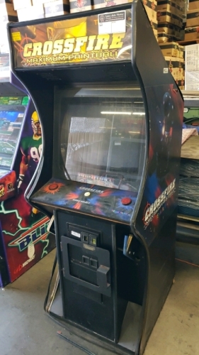 CROSSFIRE UPRIGHT TARGET SHOOTER ARCADE GAME PROJECT