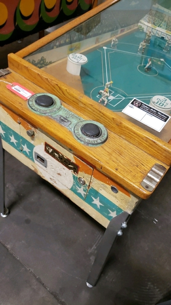 BATTER UP PITCH AND BAT ANTIQUE CHICAGO COIN 1958