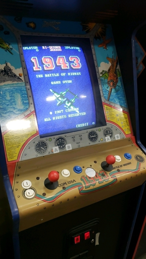 1943 THE BATTLE OF MIDWAY UPRIGHT CLASSIC ARCADE GAME CAPCOM