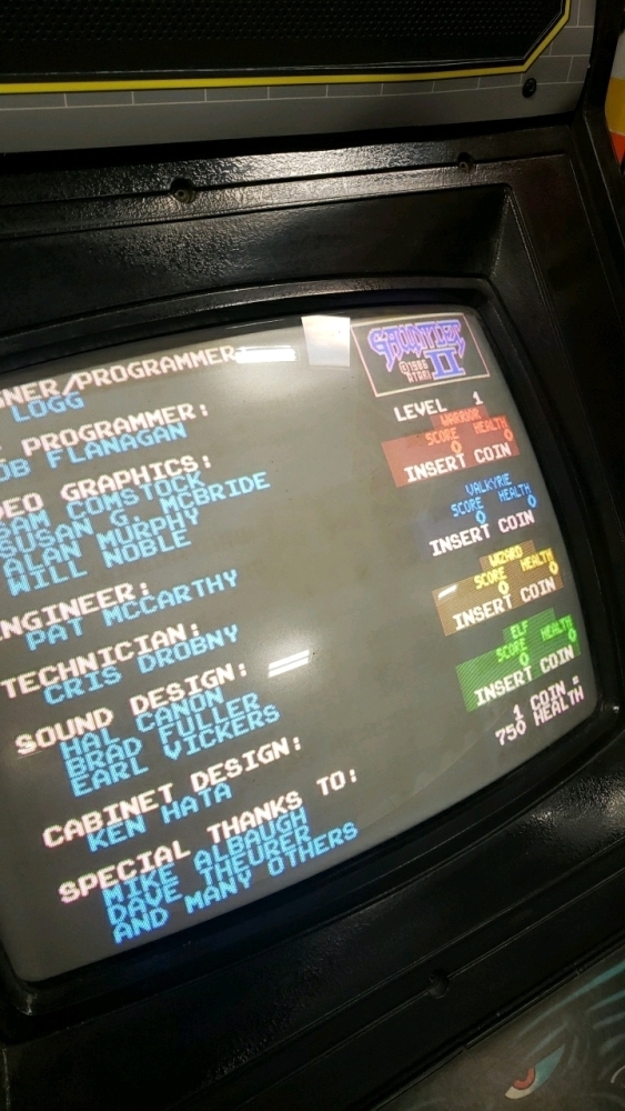 GAUNTLET II CLASSIC ATARI UPRIGHT ARCADE GAME