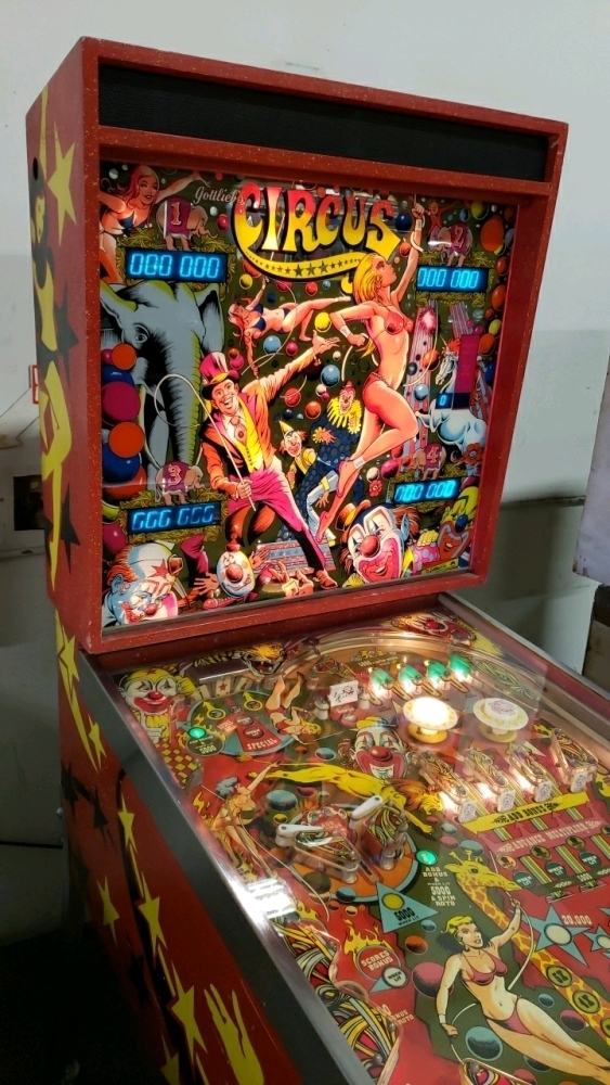 CIRCUS WIDEBODY PINBALL MACHINE GOTTLIEB 1980
