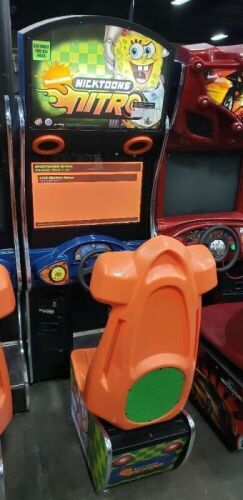 NICKTOONS NITRO RACING SITDOWN ARCADE GAME RAW THRILLS #1