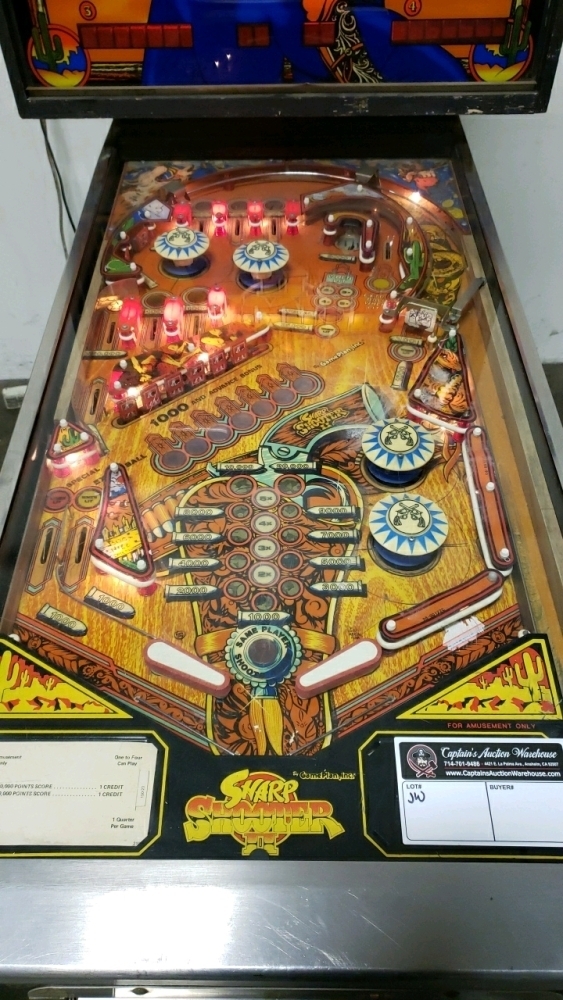 SHARPSHOOTER II PINBALL MACHINE GAME PLAN 1983