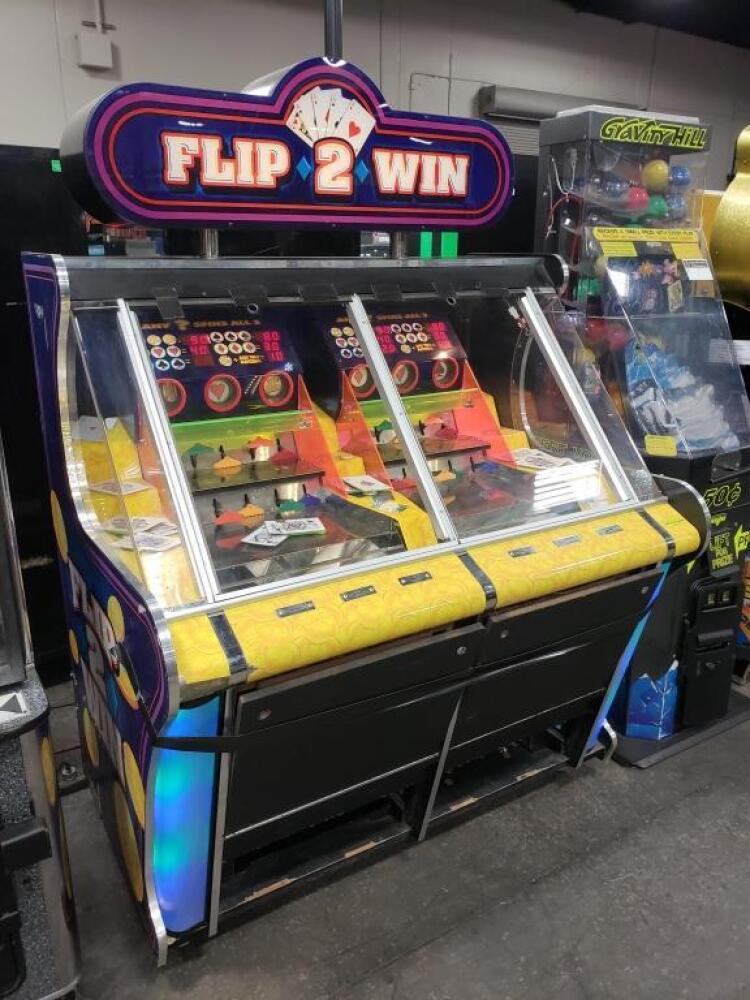 FLIP 2 WIN DUAL TICKET REDEMPTION PUSHER MACHINE