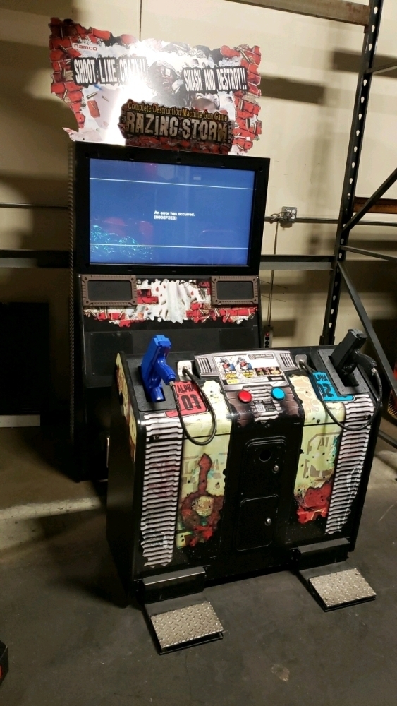 RAZING STORM STANDARD SIZE SHOOTER ARCADE GAME NAMCO