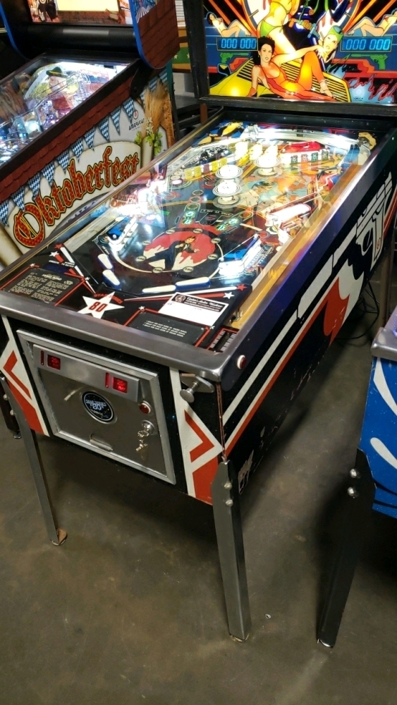 007 JAMES BOND CLASSIC PINBALL MACHINE GOTTLIEB NEW BACK GLASS!!
