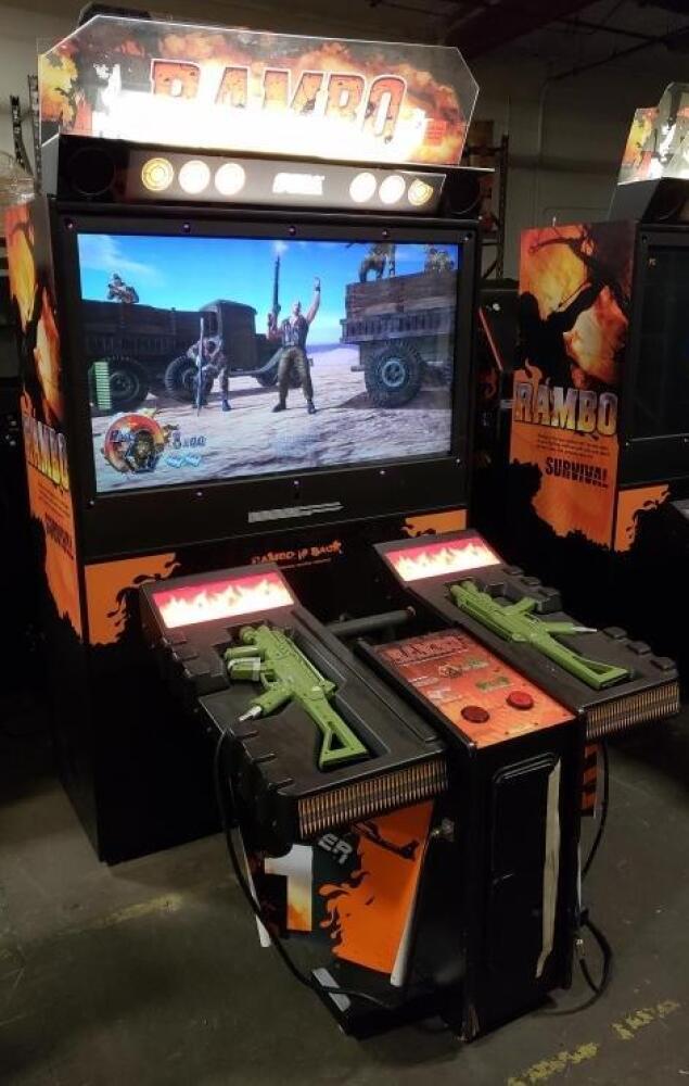 RAMBO DELUXE 50 SHOOTER ARCADE GAME SEGA