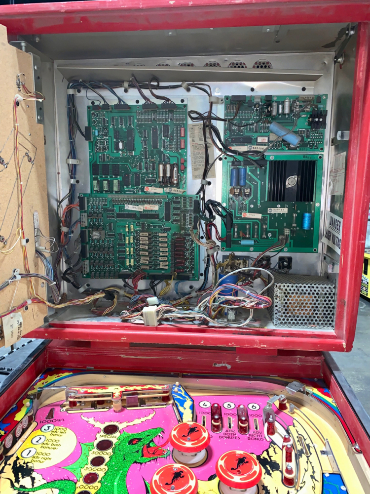 SCORPION WIDE BODY PINBALL MACHINE WILLIAMS ELECTRONICS 1980