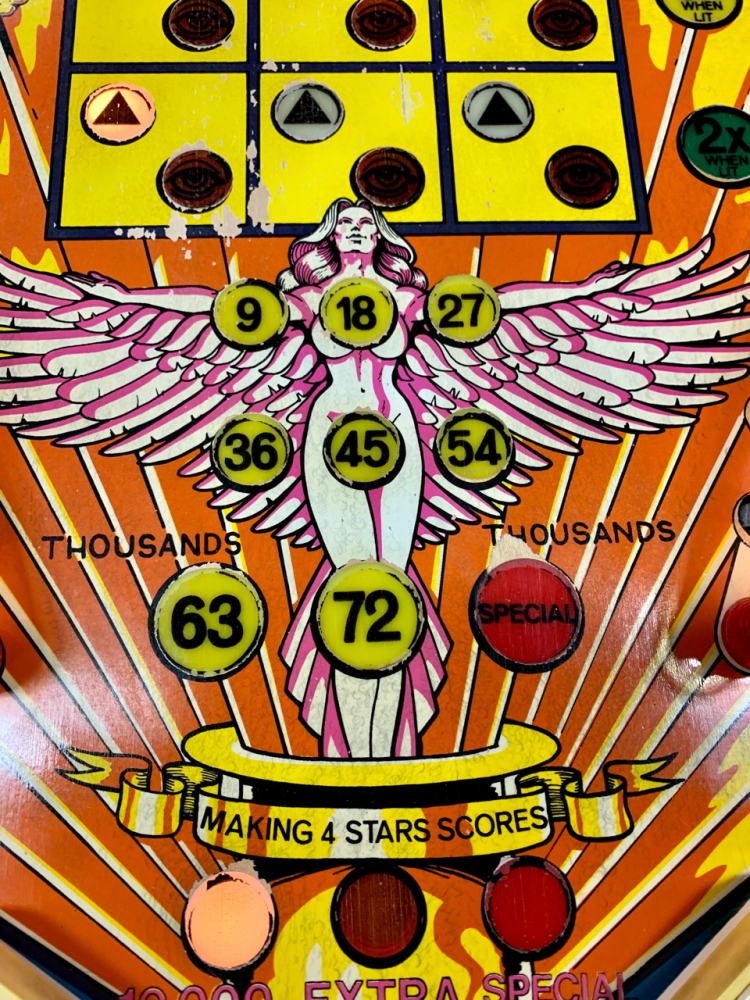 MYSTIC CLASSIC PINBALL MACHINE BALLY 1980