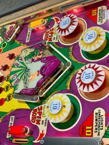 DANCING LADY PINBALL MACHINE GOTTLIEB 1966