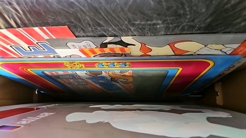 1 BOX LOT- ARCADE GAME MARQUEES MISC.