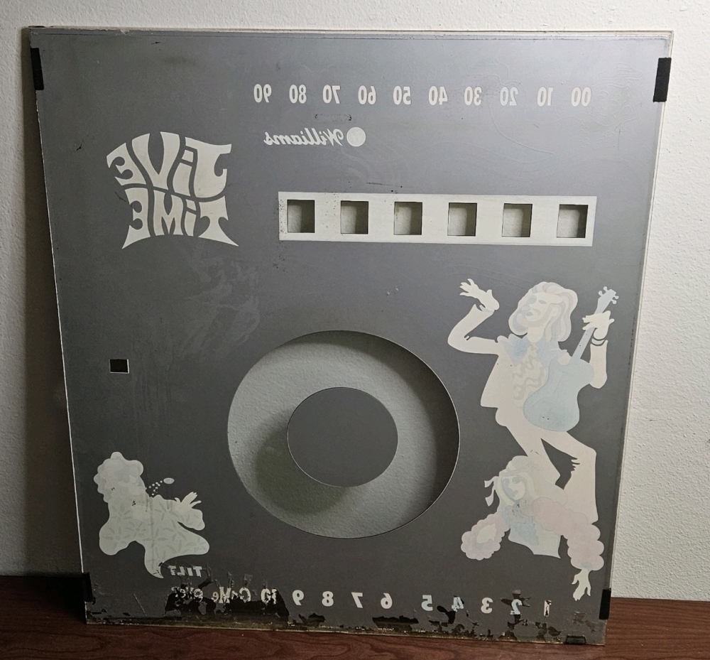 JIVE TIME PINBALL BACK GLASS ARTWORK
