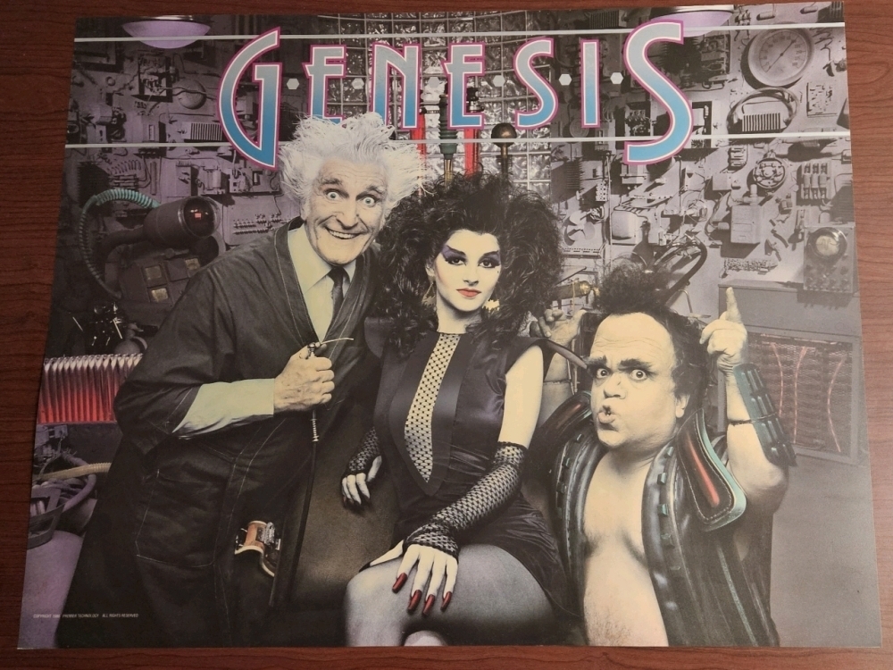GENESIS PINBALL BACK BOX ART TRANSLITE GOTTLIEB