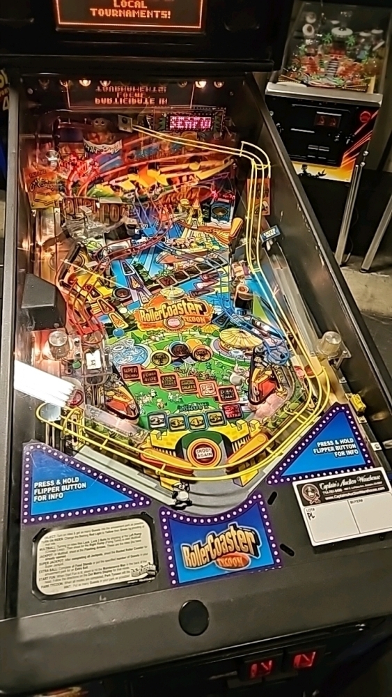 ROLLER COASTER TYCOON PINBALL MACHINE STERN INC