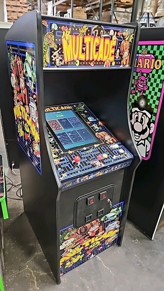 MULTICADE 60 IN 1 UPRIGHT ARCADE GAME NEW BUILD W/ LCD MONITOR