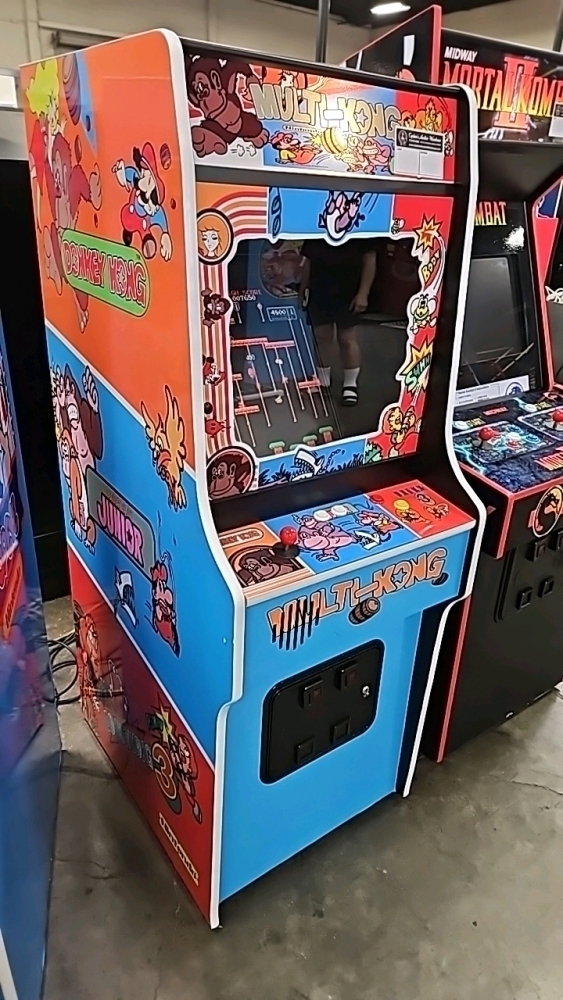 MULTI KONG UPRIGHT ARCADE GAME NEW BUILD W/ LCD MONITOR