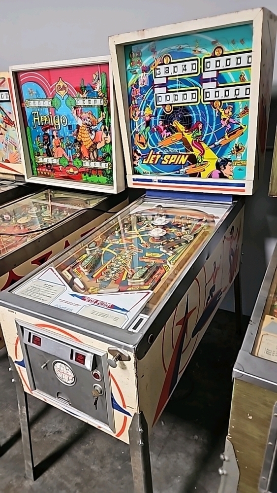 JET SPIN 4 PLAYER EM PINBALL MACHINE GOTTLIEB PROJECT