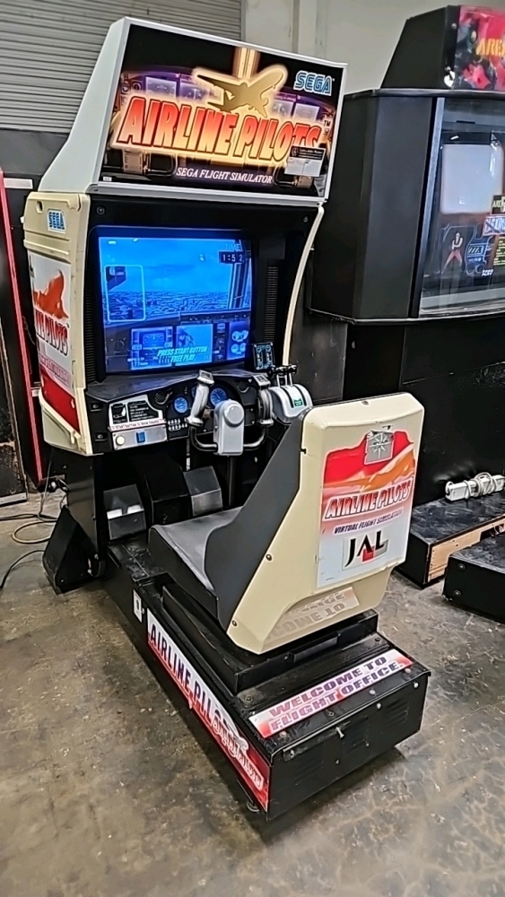 AIRLINE PILOTS SITDOWN DRIVER ARCADE GAME SEGA
