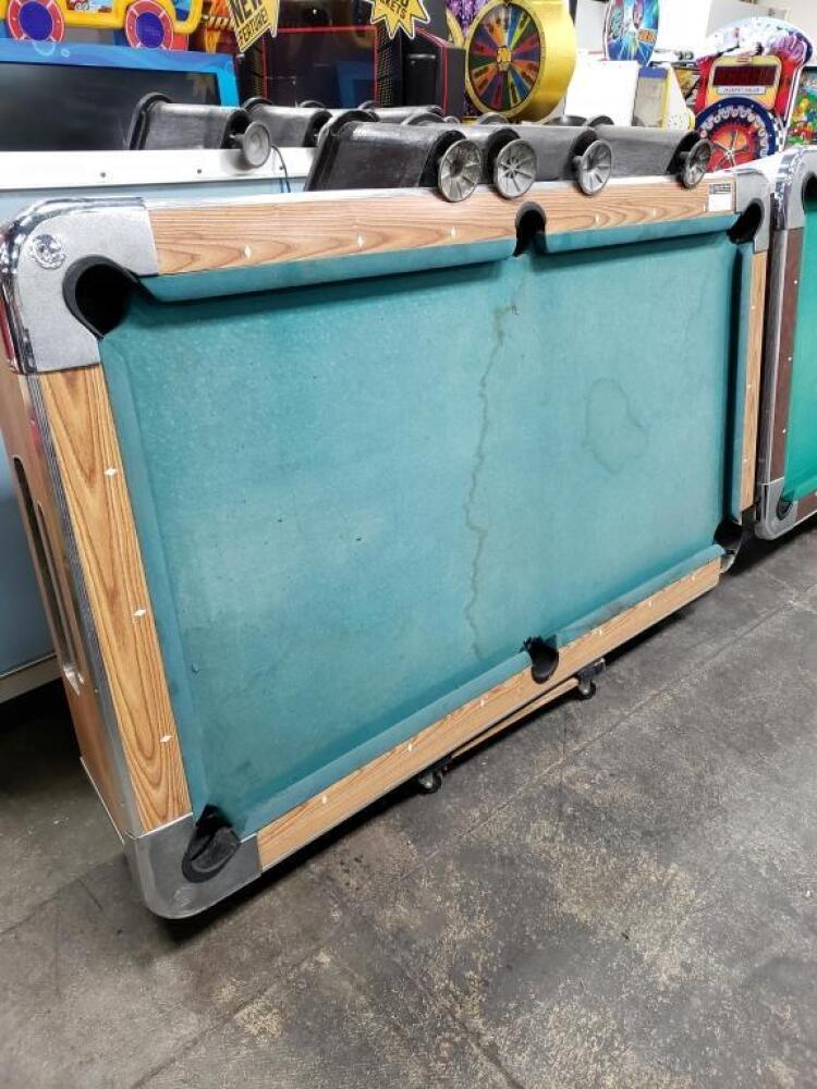 POOL TABLE 7' VALLEY COUGAR SLATE TOP COIN OP