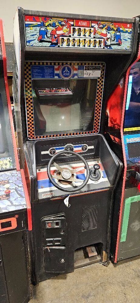 POLE POSITION UPRIGHT ARCADE GAME CABINET ATARI PROJECT