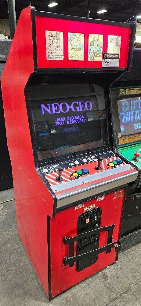 NEO GEO 4 SLOT UPRIGHT SNK ARCADE GAME W/ CARTS