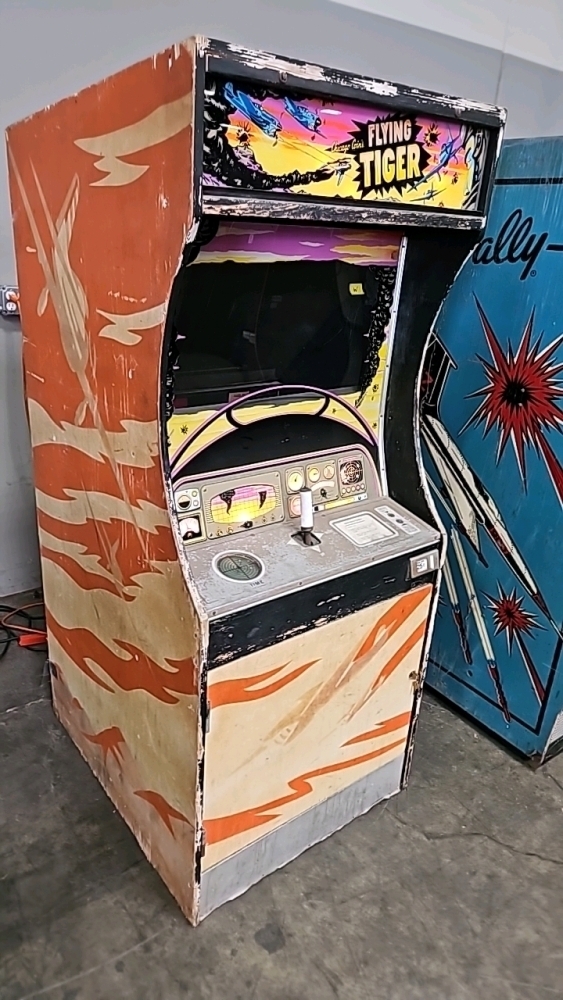 FLYING TIGER E.M. UPRIGHT GALLERY ARCADE GAME MIDWAY