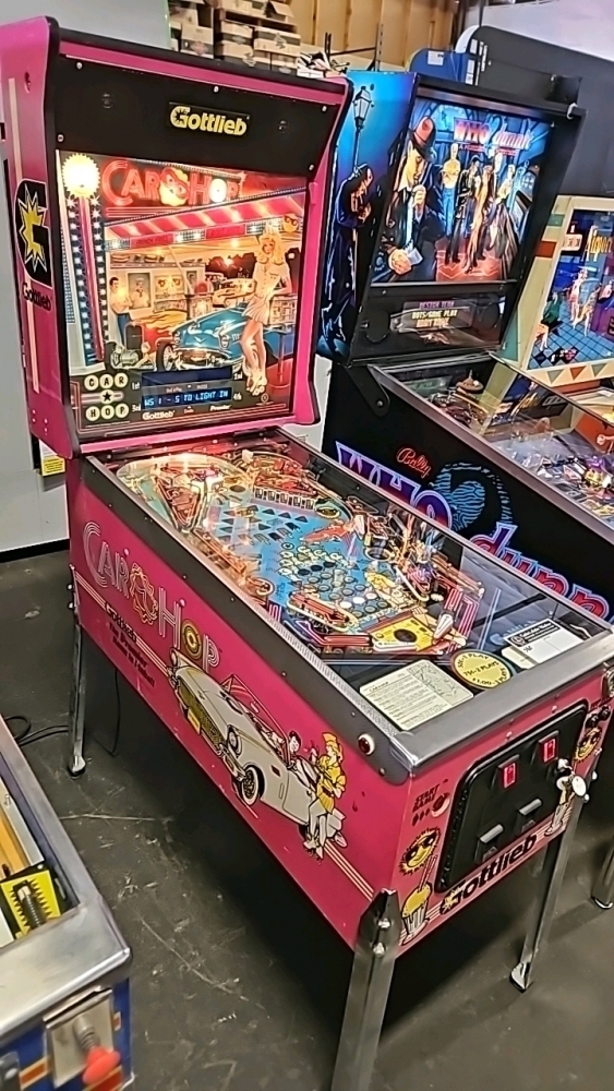 CAR HOP PINBALL MACHINE D. GOTTLIEB & CO. 1991