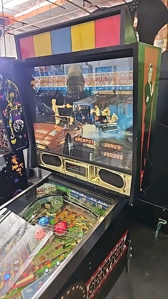 SECRET SERVICE PINBALL MACHINE DATA EAST 1988