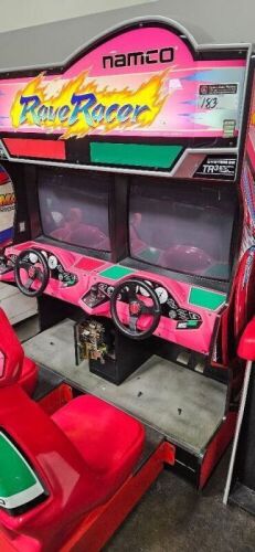 NAMCO RAVE RACER TWIN DRIVER ARCADE GAME