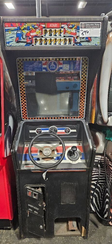 POLE POSITION UPRIGHT ARCADE GAME CABINET ATARI ORIGINAL PROJECT