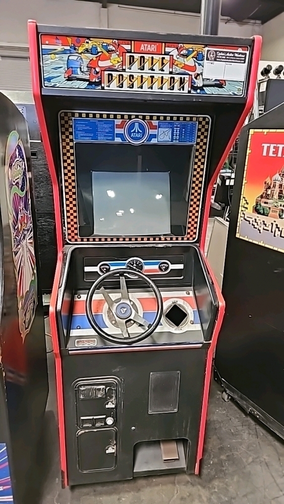 POLE POSITION UPRIGHT ARCADE GAME ATARI ORIGINAL