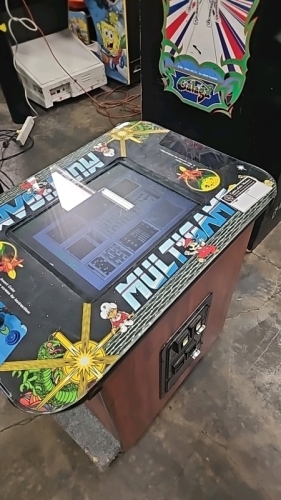 MULTICADE COCKTAIL TABLE ARCADE GAME WOOD GRAIN WU
