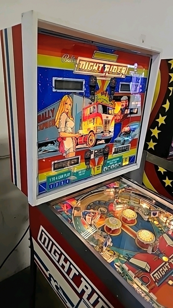 NIGHT RIDER CLASSIC PINBALL MACHINE BALLY L@@K!! CLEAN!!