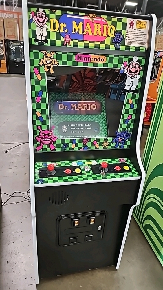 DR. MARIO NINTENDO STYLE UPRIGHT ARCADE GAME NEW BUILD W/ LCD