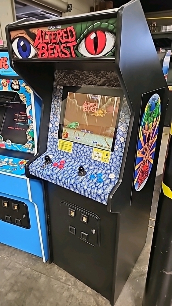 ALTERED BEAST UPRIGHT ARCADE GAME NEW BUILD W/ LCD