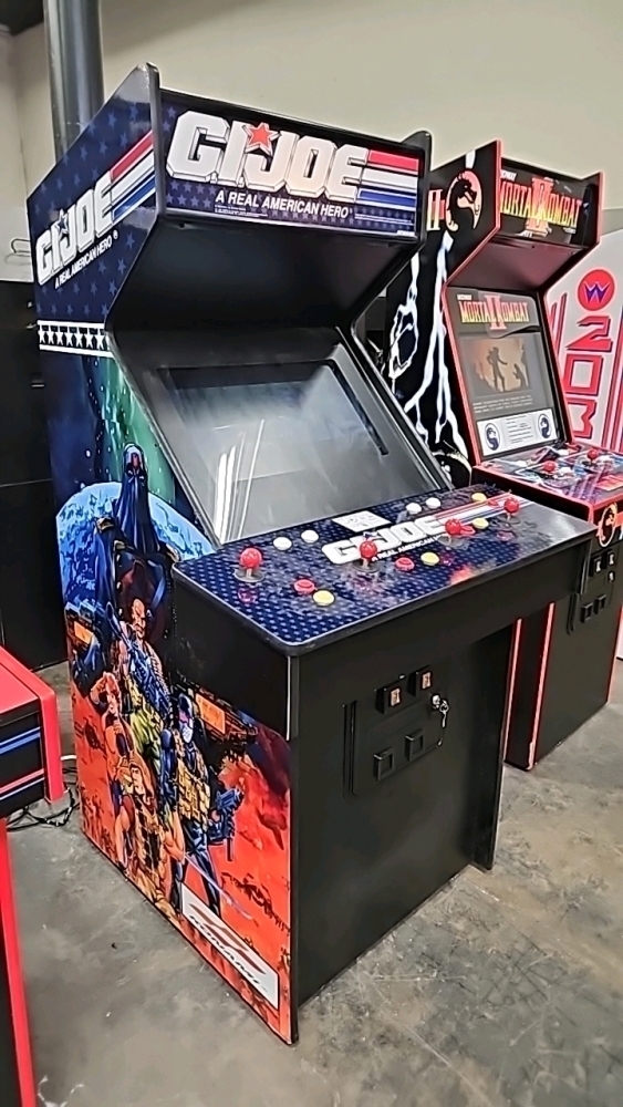 G.I. JOE REAL AMERICAN HERO 4 PLAYER ARCADE GAME NEW BUILD W/ LCD MONITOR