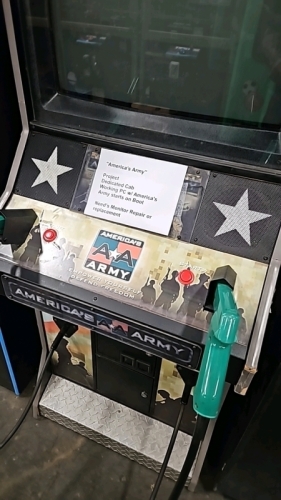 AMERICA'S ARMY TARGET SHOOTEER TRAINER UPRIGHT ARCADE GAME