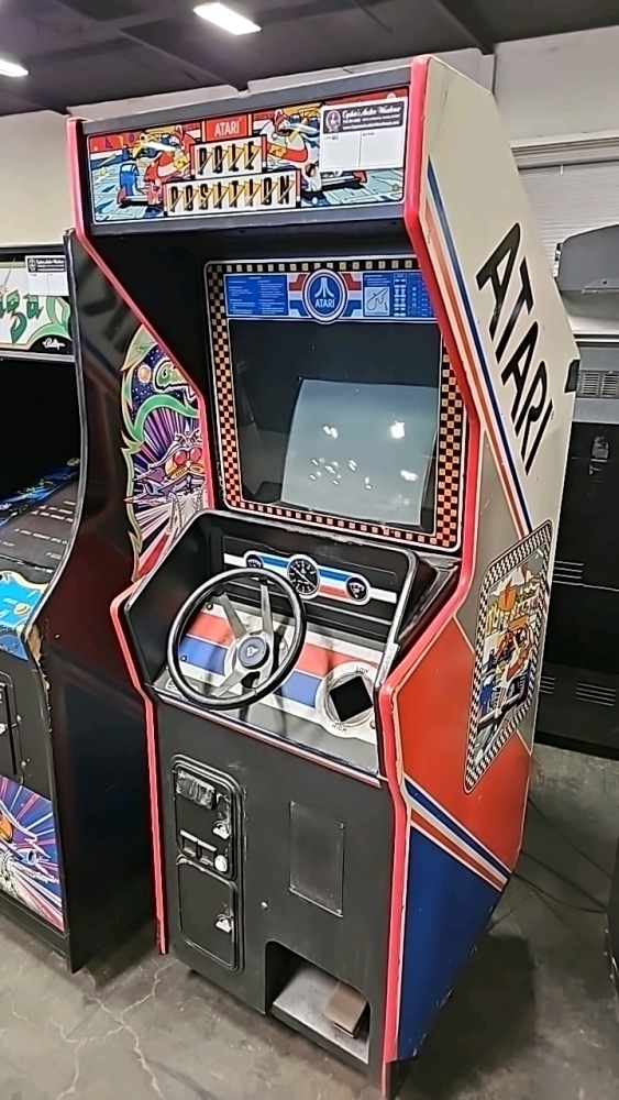 POLE POSITION UPRIGHT ARCADE GAME CABINET ATARI ORIGINAL PROJECT