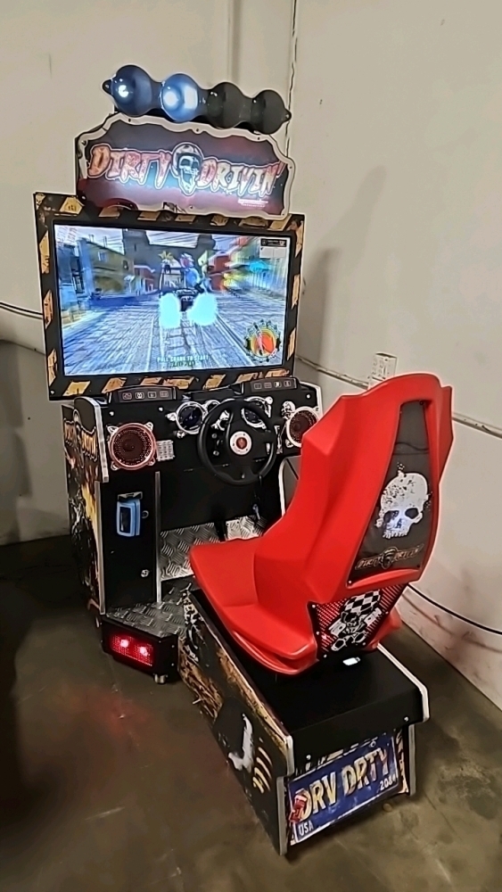 DIRTY DRIVIN' DELUXE DRIVER ARCADE GAME RAW THRILLS #1