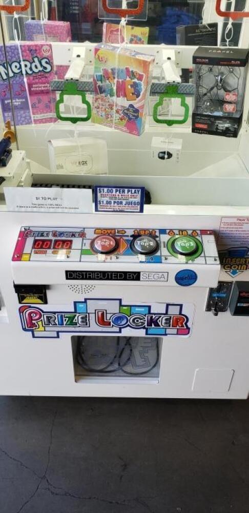 PRIZE LOCKER SEGA PRIZE REDEMPTION GAME