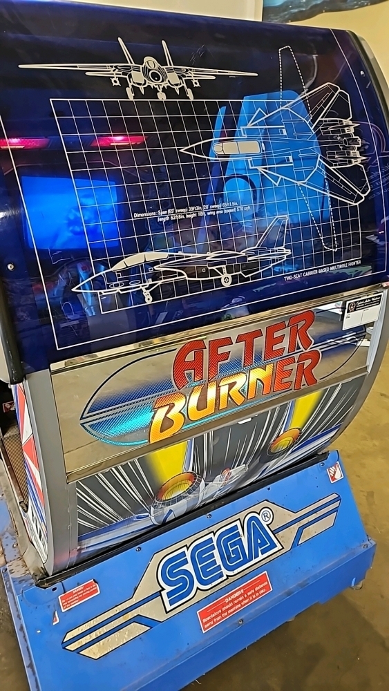 AFTERBURNER CLASSIC MOTION ARCADE GAME SEGA **MOVIE PROP MEMORABILIA ...