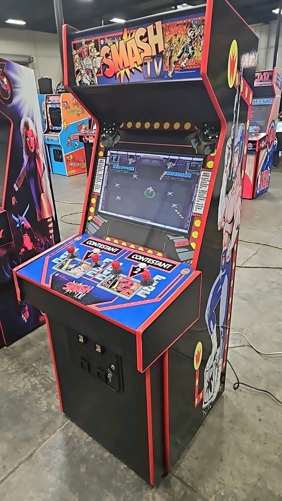 SMASH TV UPRIGHT ARCADE GAME BRAND NEW BUILD W/ LCD