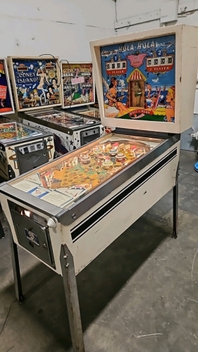 HULA HULA PINBALL MACHINE CHICAGO COIN 1965 PROJECT GAME