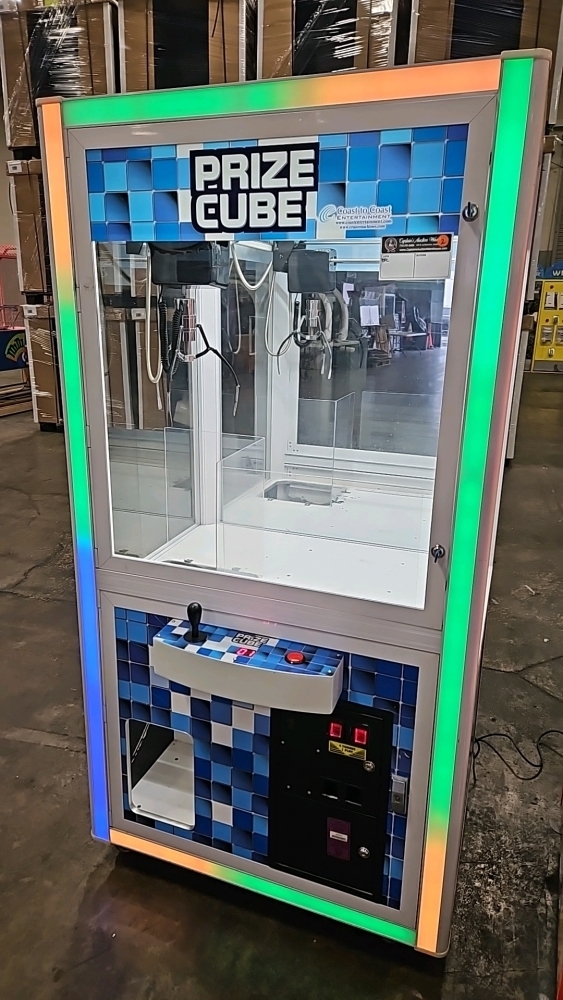 38 PRIZE CUBE PLUSH CLAW CRANE MACHINE COAST TO COAST