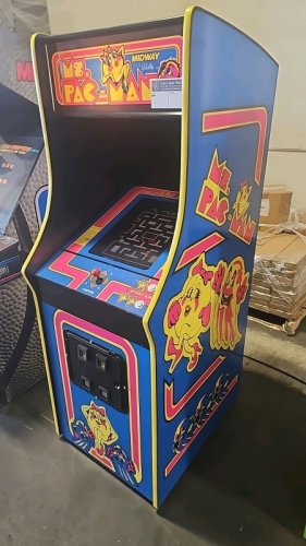 MS. PAC-MAN UPRIGHT MULTI ARCADE GAME BALLY CAB LCD MONITOR