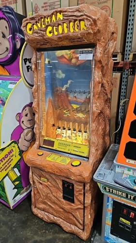 CAVEMAN CLOBBER UPRIGHT TICKET REDEMPTION GAME BAYTEK