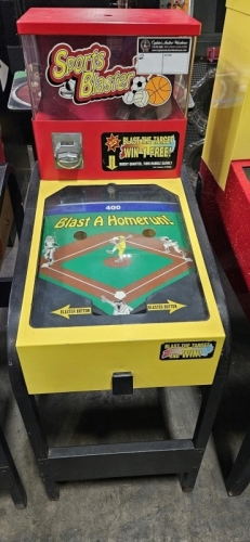 SPORTS BLASTER HOME RUN GUMBALL PINBALL NOVELTY GAME