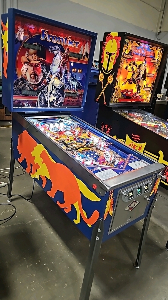 FRONTIER CLASSIC PINBALL MACHINE BALLY FULLY RESTORED NEW PLAYFIELD L@@K!!