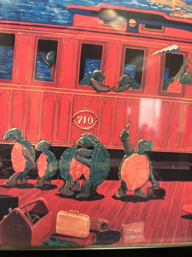 GRATEFUL DEAD TERRAPIN STATION TURTLES DESIGN FRAMED POSTER