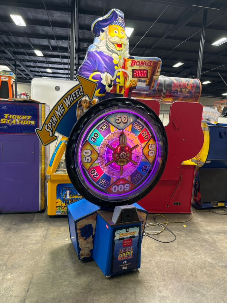 TREASURE QUEST WHEEL SPIN TICKET REDEMPTION GAME ICE
